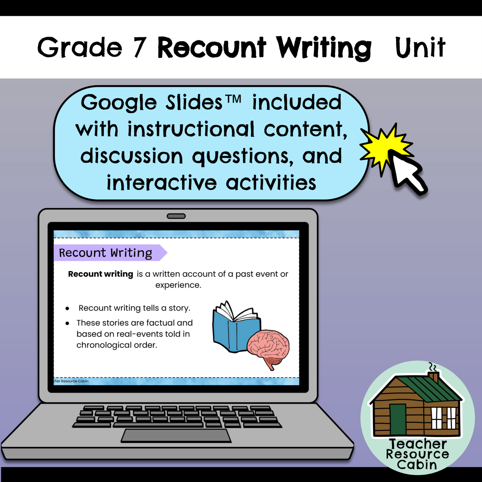 Grade 7 Recount Writing Unit (Printable + Google Slides™) - Teacher ...