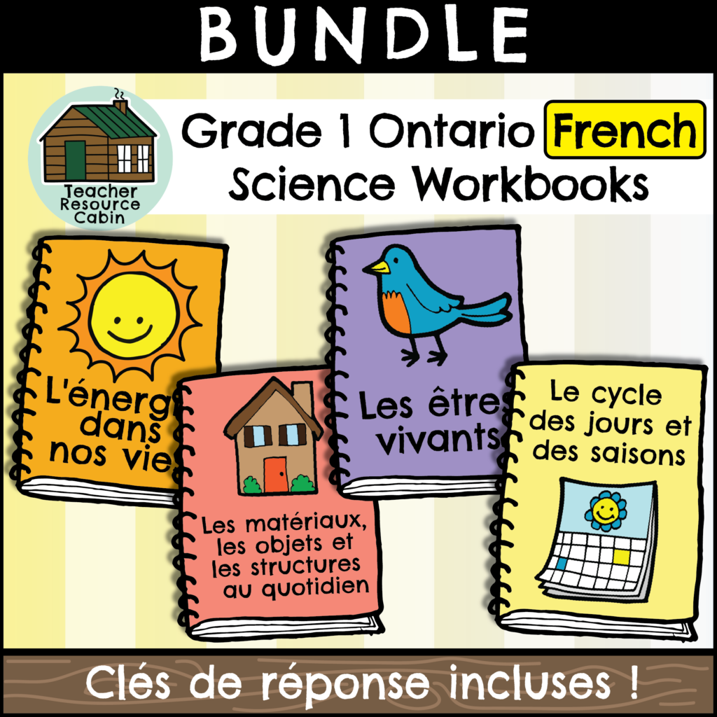 Grade 2 Ontario FRENCH Science for Google Slides™ - Teacher Resource Cabin