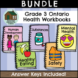 Healthy Eating Workbook (Grade 3 Ontario Health) - Teacher Resource Cabin