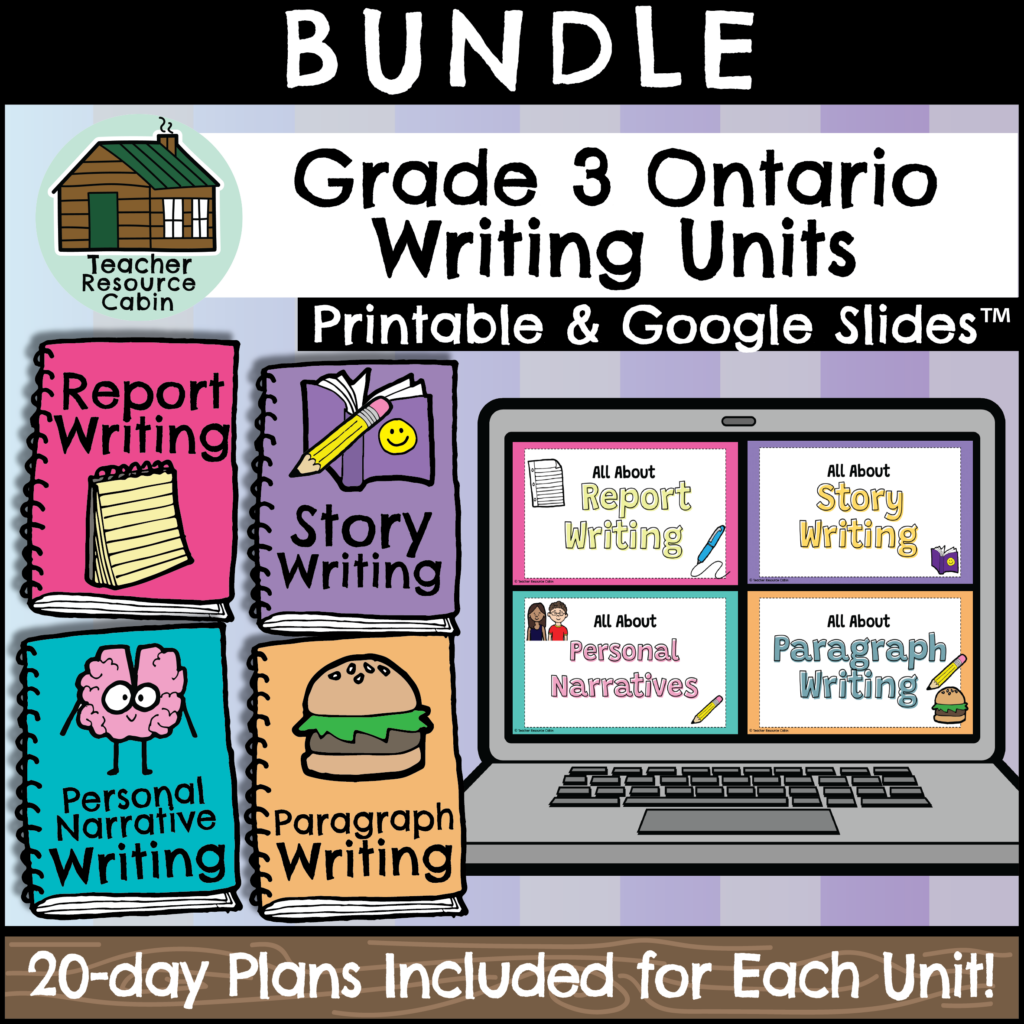 Grade 3 Report Writing Unit (Printable + Google Slides™) - Teacher ...
