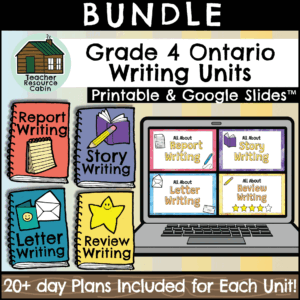 Grade 4 Story Writing Unit (Printable + Google Slides™) - Teacher ...
