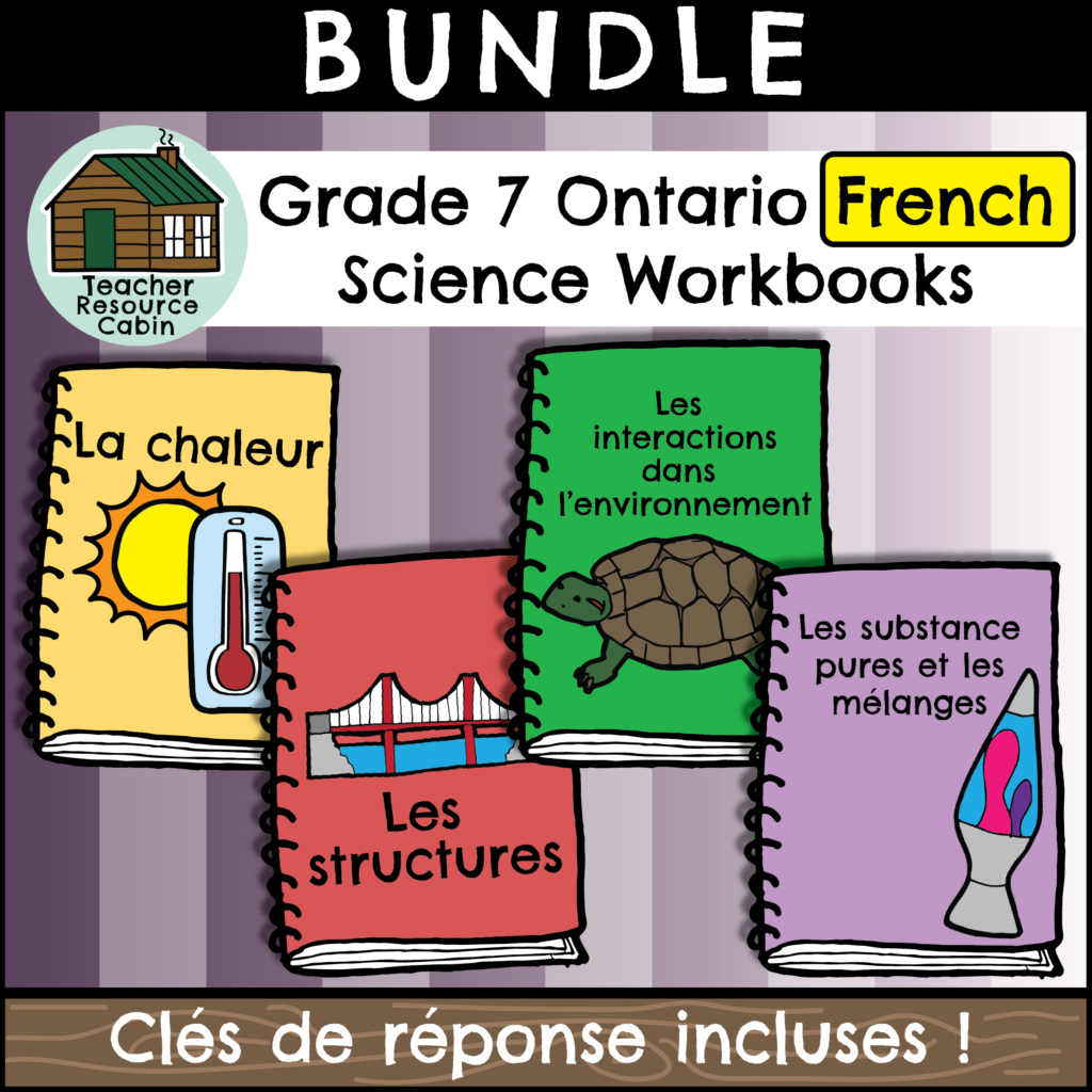 Grade 7 Science Workbook Bundle - Teacher Resource Cabin