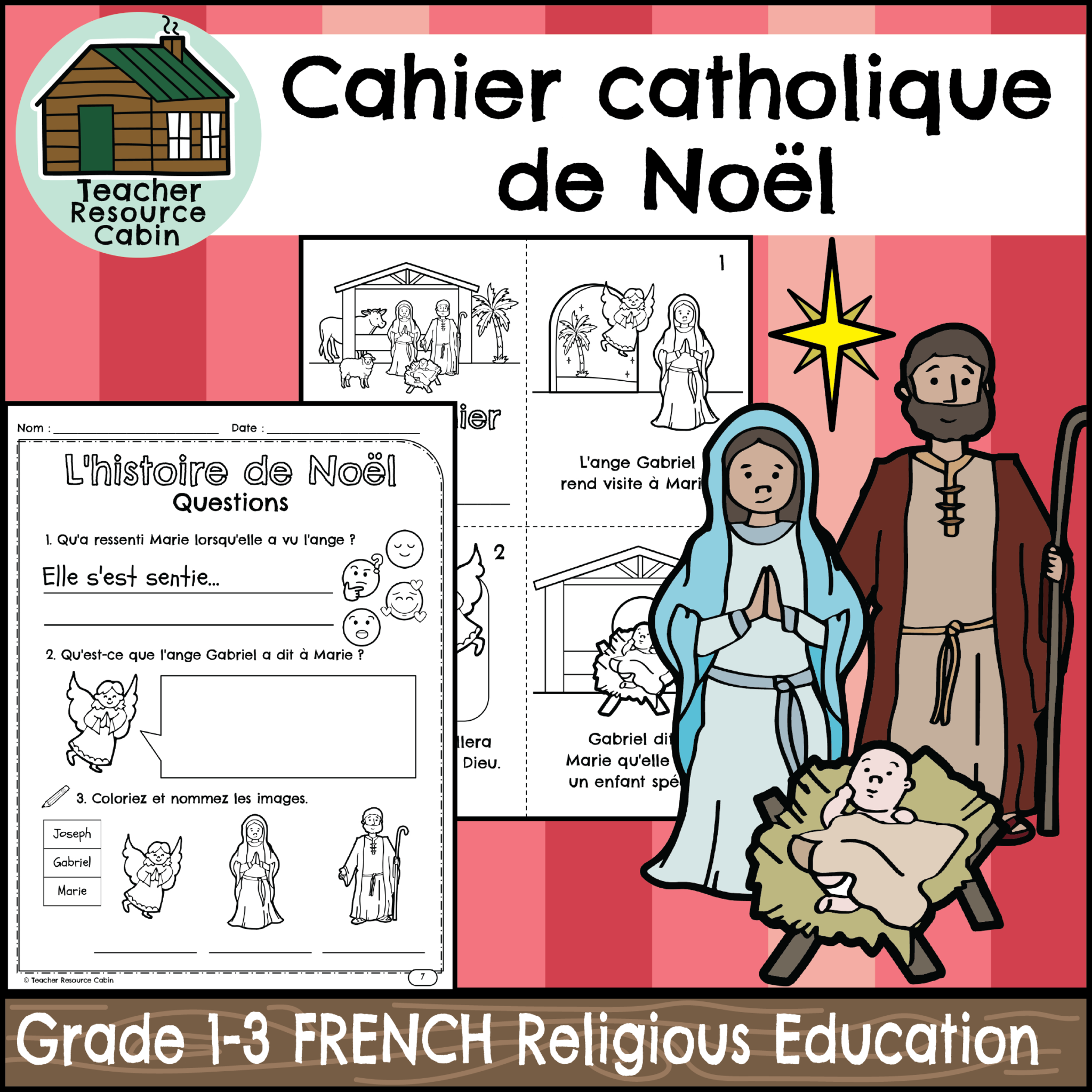 Le premier Noël (Grade 1-3 FRENCH Religious Education) - Teacher ...