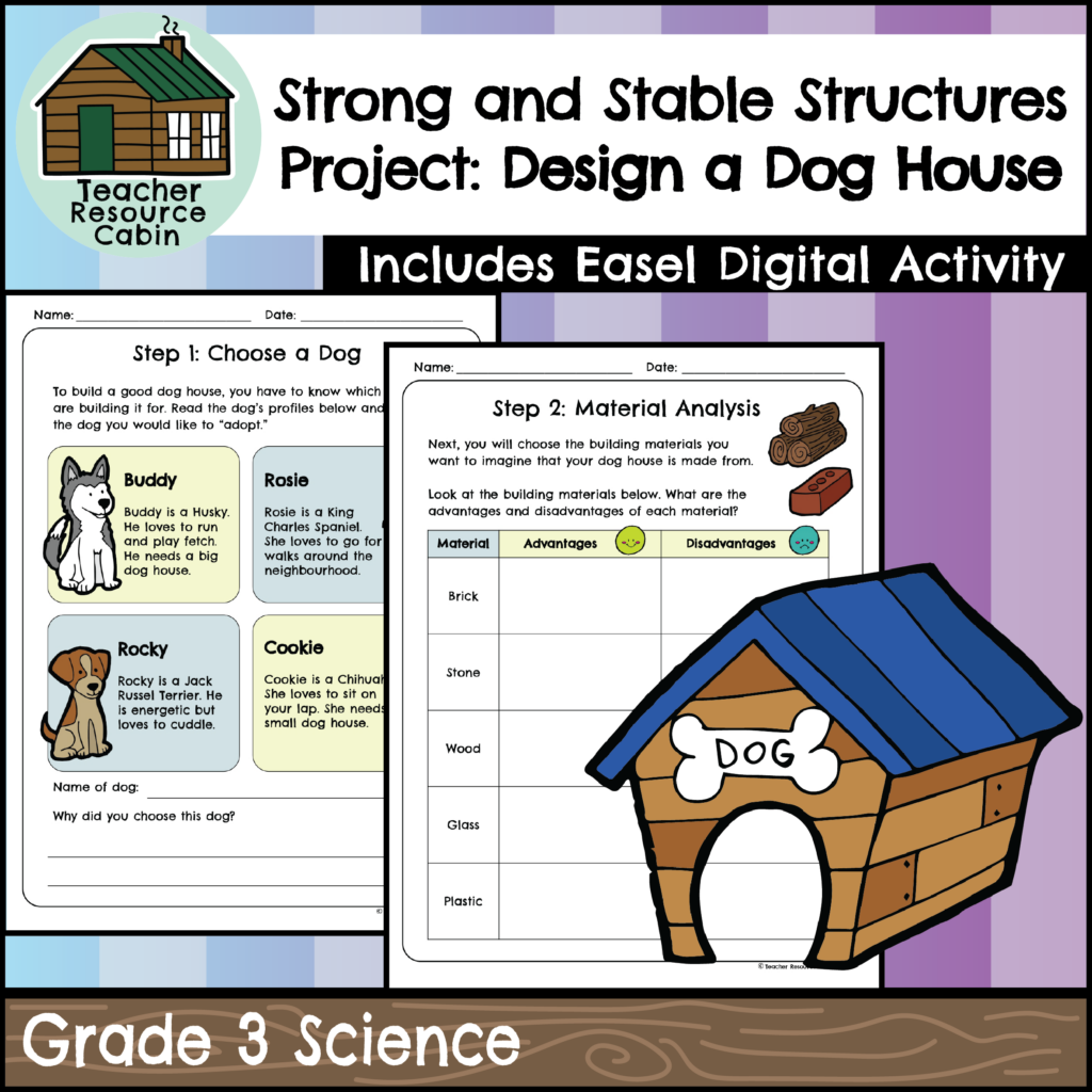Design a Dog House Strong and Stable Structures Final Project (Grade 3 ...
