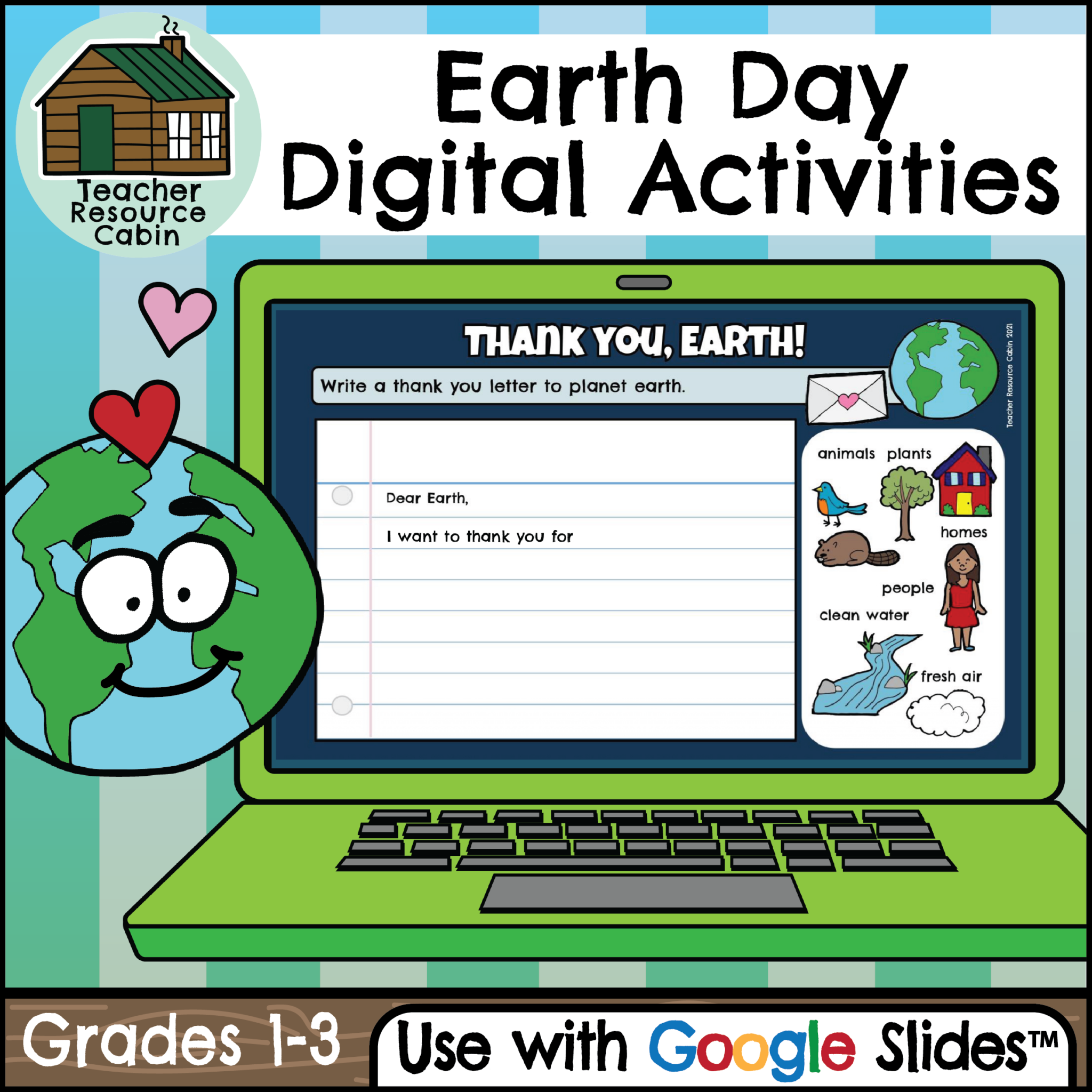 Earth Day Activities for Google Slides™ (Grade 1-3 Language) - Teacher ...