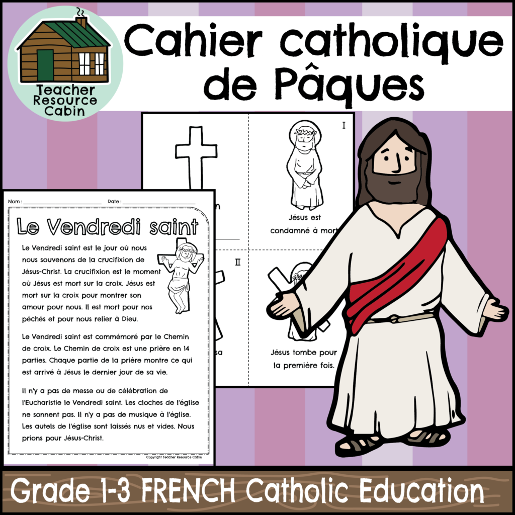Cahier catholique de Pâques (Grade 1-3 FRENCH Religious Education ...