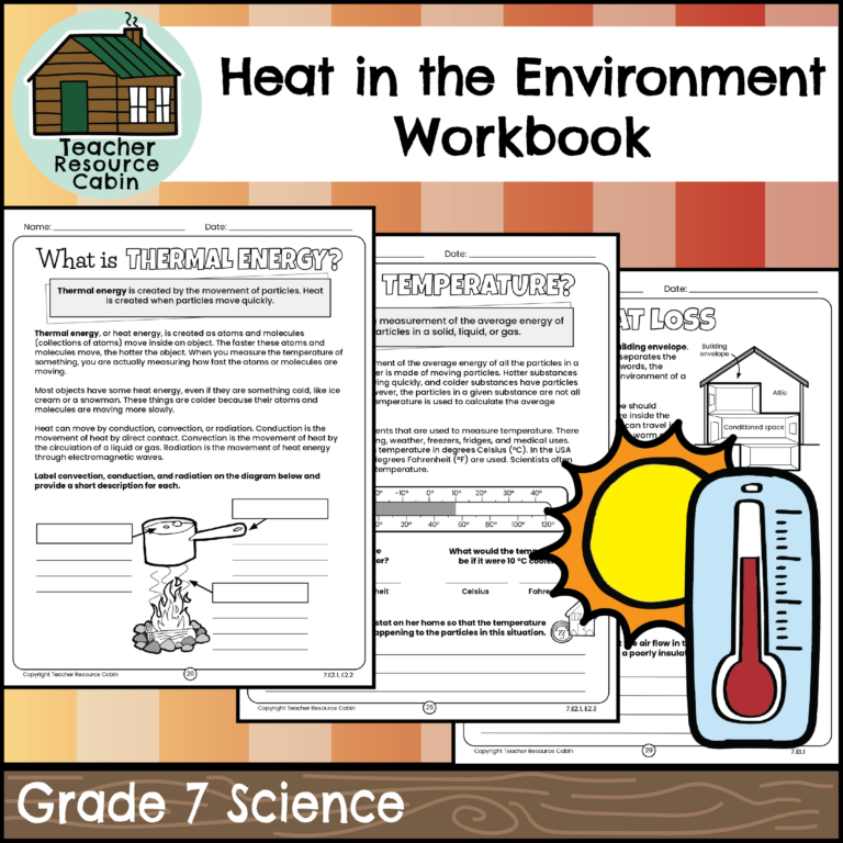 Heat in the Environment Workbook (Grade 7 Ontario Science) - Teacher ...