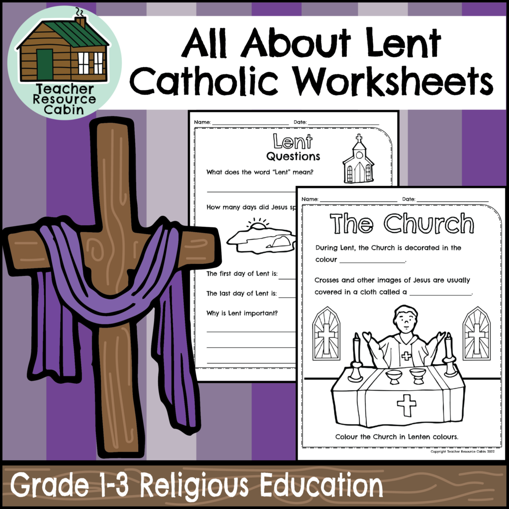 Lent Catholic Activities (Grade 1-3 Religious Education) - Teacher ...