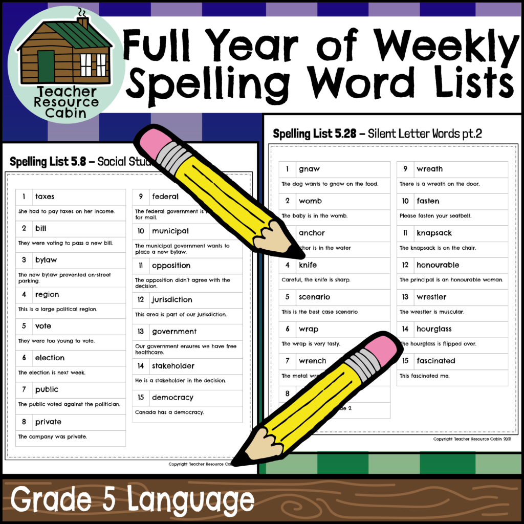 Structuring Effective Spelling List Programs: Tips for Teachers ...