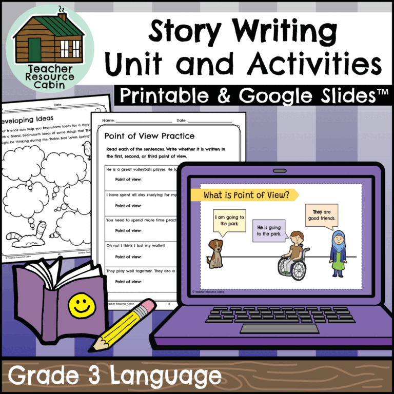 Grade 3 Story Writing Unit (Printable + Google Slides™) - Teacher ...