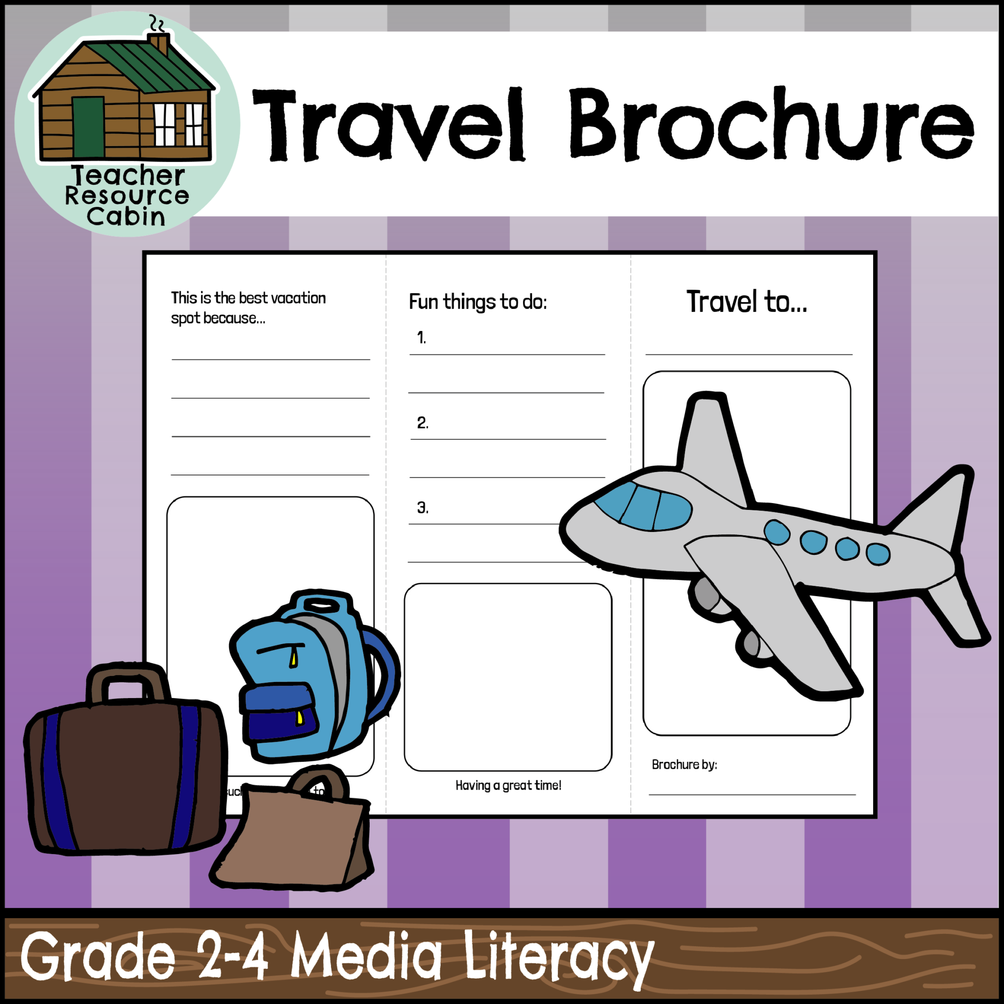 Travel Brochure (Grade 2-4 Language) - Teacher Resource Cabin