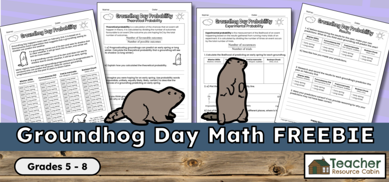 FREEBIE: Celebrate Groundhog Day in Math with Grades 5-8 - Teacher ...