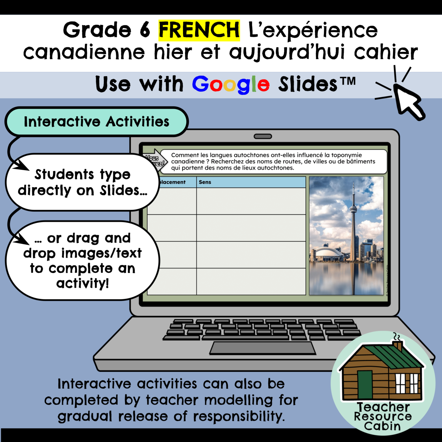 L’expérience canadienne for Google Slides™ (Grade 6 FRENCH Social ...