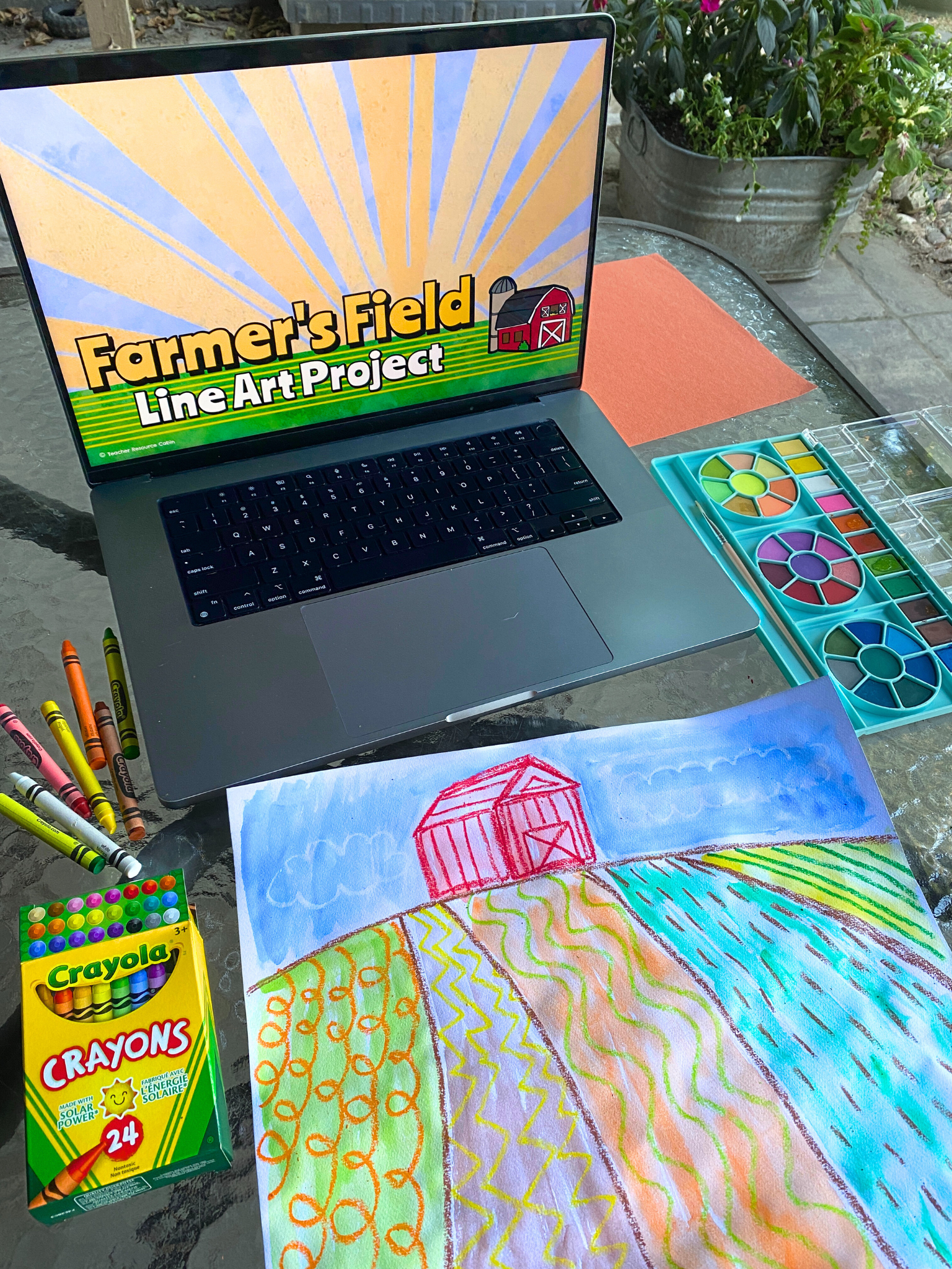 Exploring Crayon Resist Art for Grades 1-3 - Teacher Resource Cabin