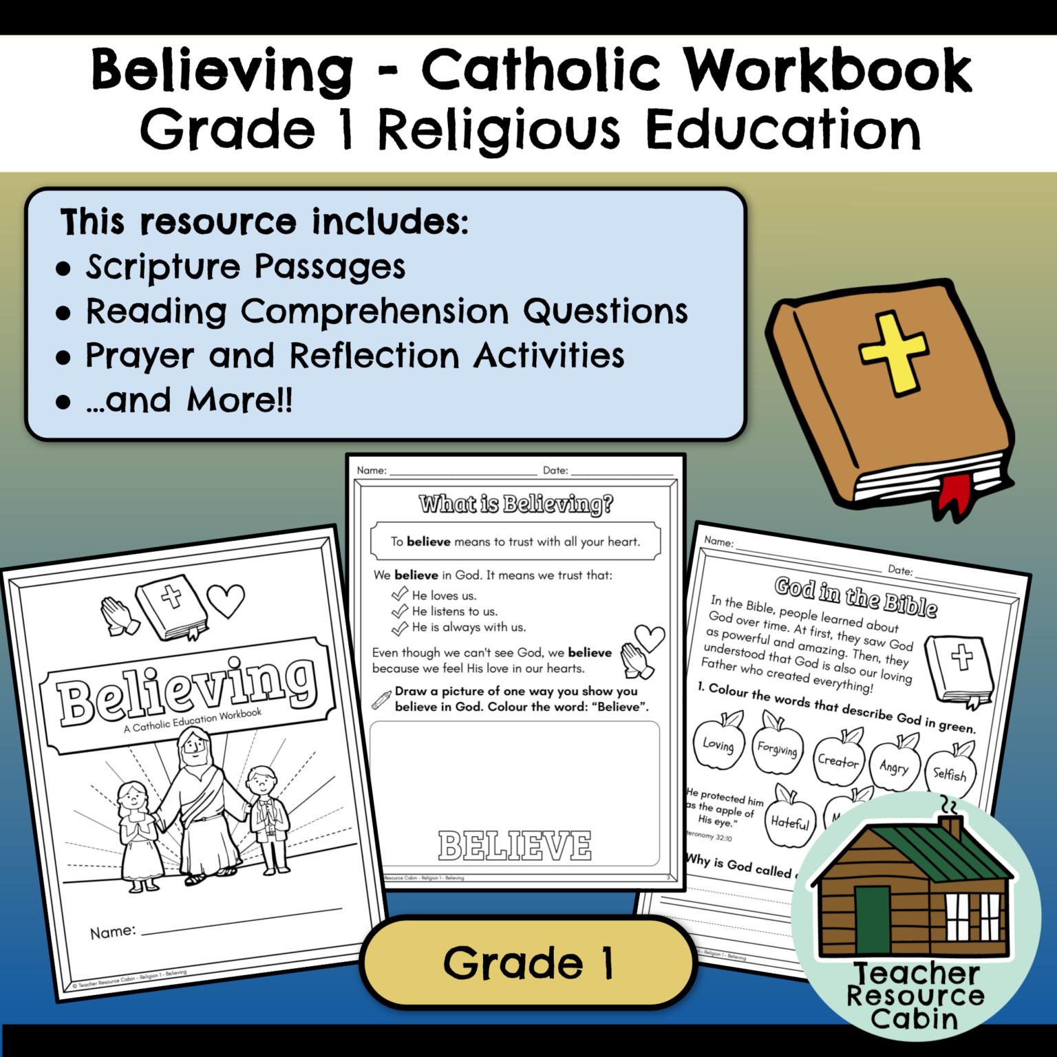 Believing - Catholic Workbook (Grade 1 Religious Education) - Teacher ...