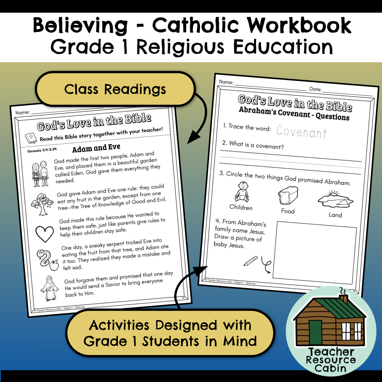 Believing - Catholic Workbook (Grade 1 Religious Education) - Teacher ...
