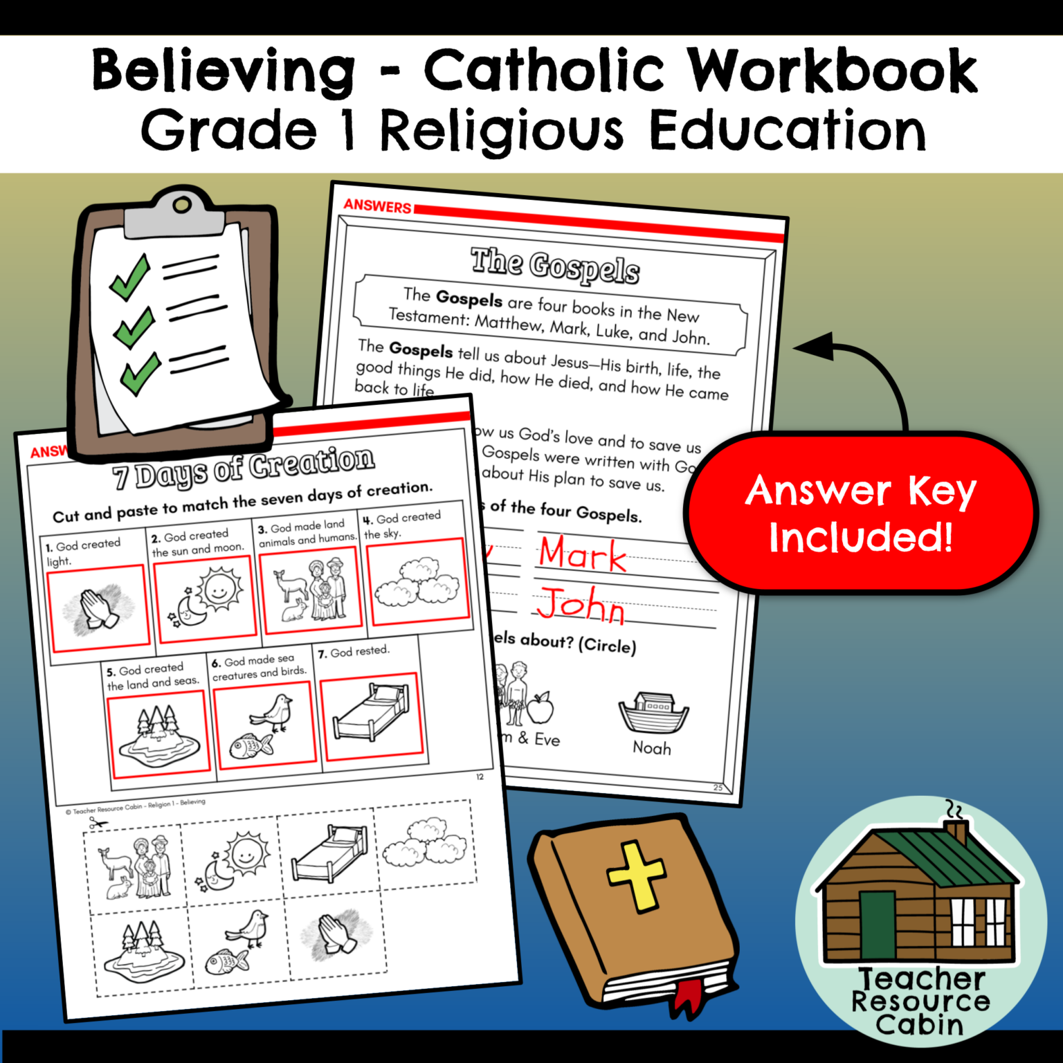 Believing - Catholic Workbook (Grade 1 Religious Education) - Teacher ...