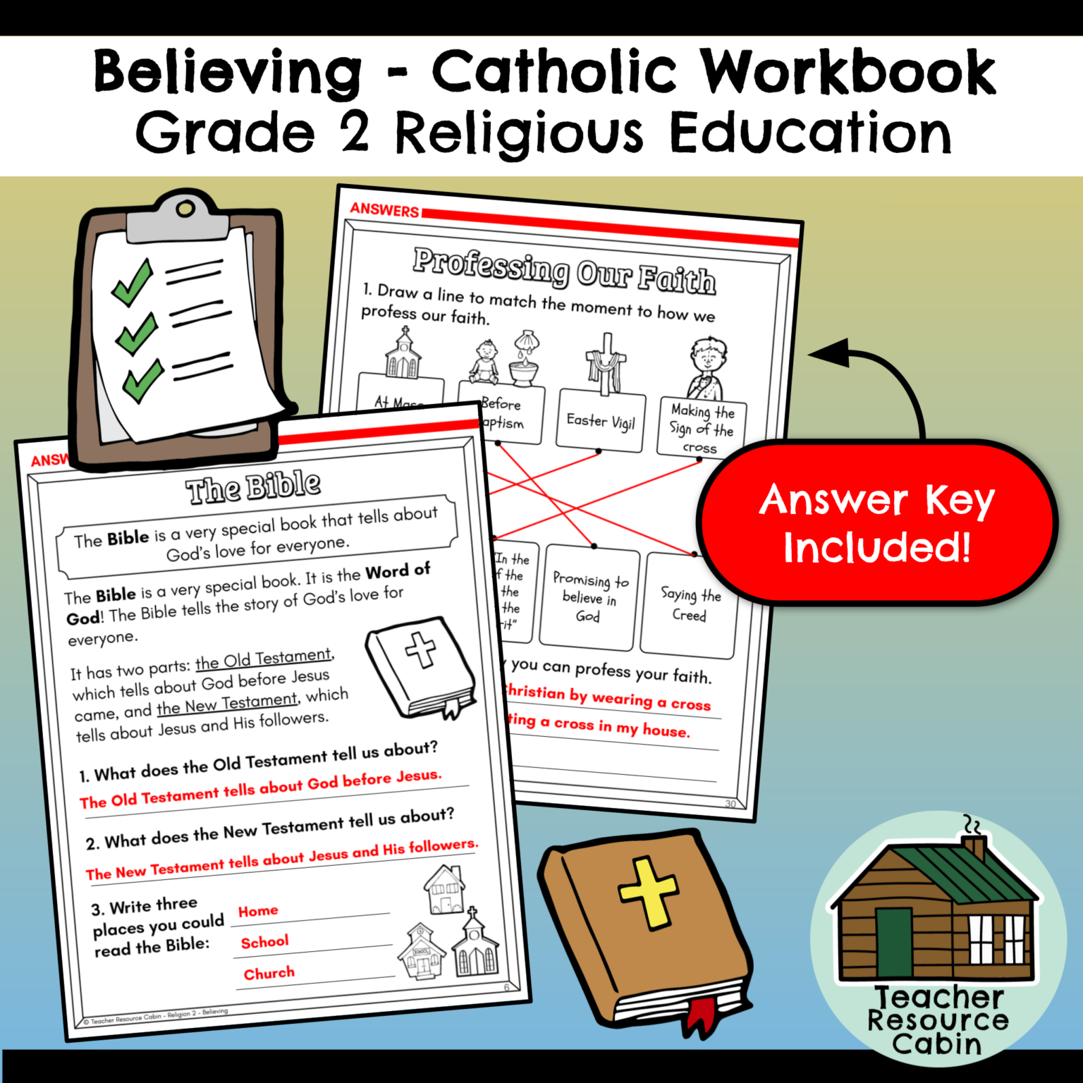 Believing - Catholic Workbook (Grade 2 Religious Education) - Teacher ...