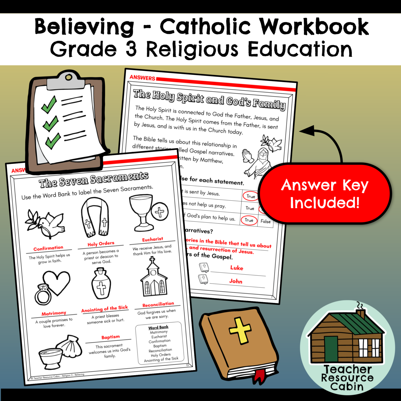 Believing - Catholic Workbook (Grade 3 Religious Education) - Teacher ...