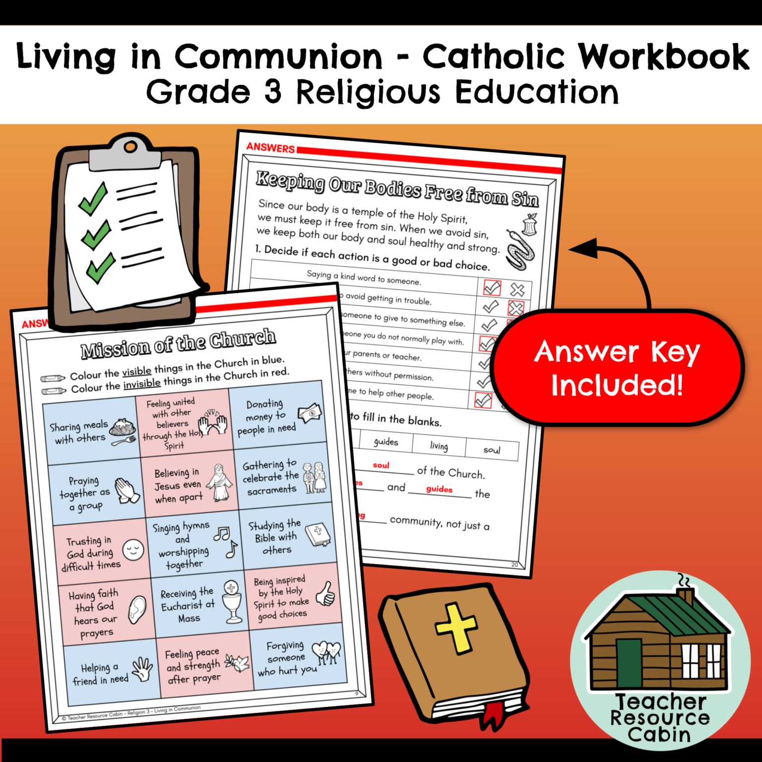 Living in Communion - Catholic Workbook (Grade 3 Religious Education ...