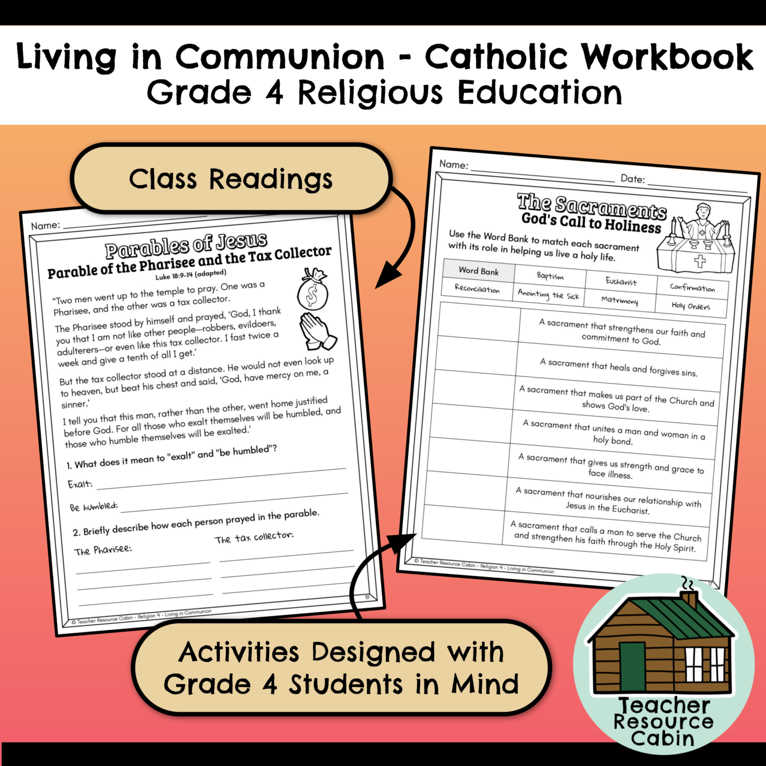 Living in Communion - Catholic Workbook (Grade 4 Religious Education ...