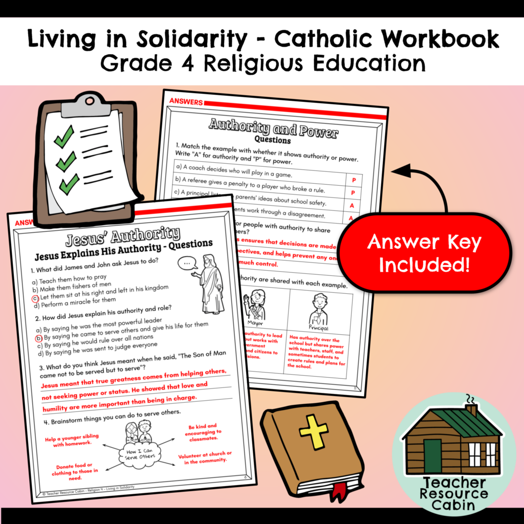 Living in Solidarity - Catholic Workbook (Grade 4 Religious Education ...