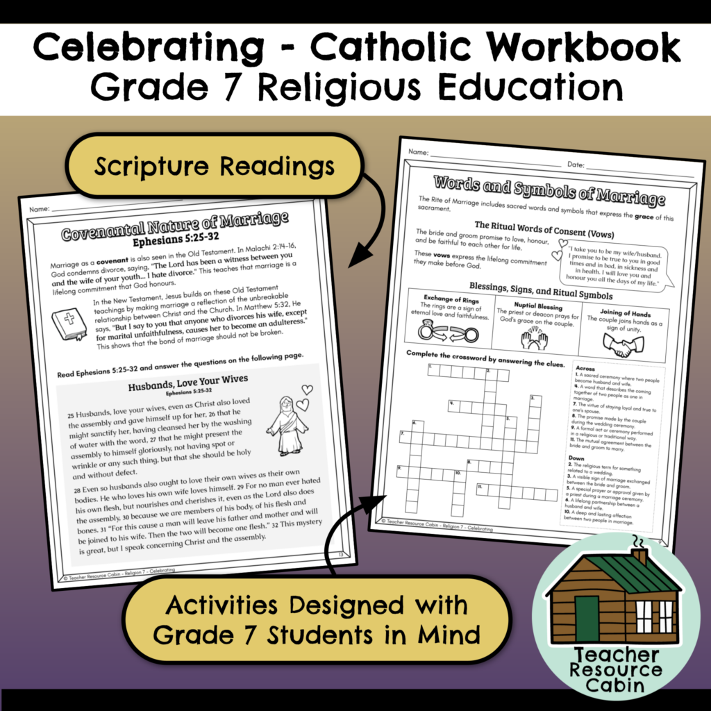 Celebrating - Catholic Workbook (Grade 7 Religious Education) - Teacher ...