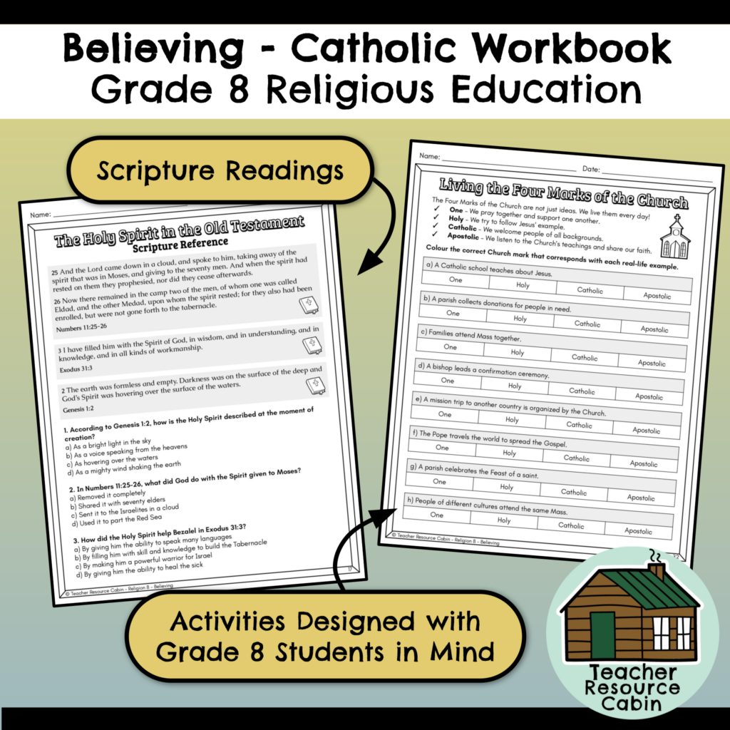 Believing - Catholic Workbook (Grade 8 Religious Education) - Teacher ...
