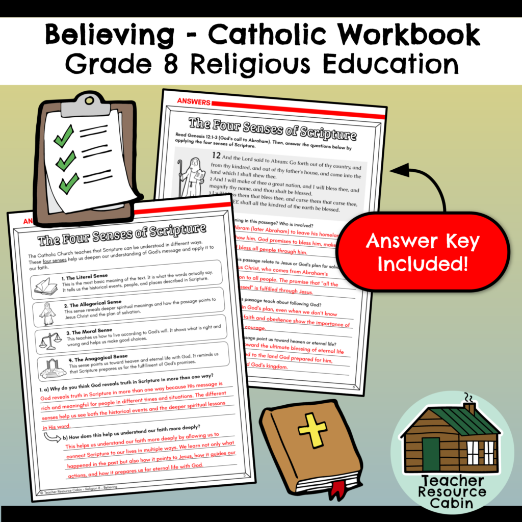 Believing - Catholic Workbook (Grade 8 Religious Education) - Teacher ...