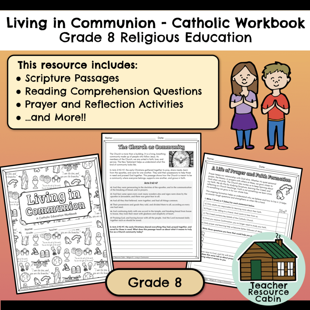 Living in Communion - Catholic Workbook (Grade 8 Religious Education ...