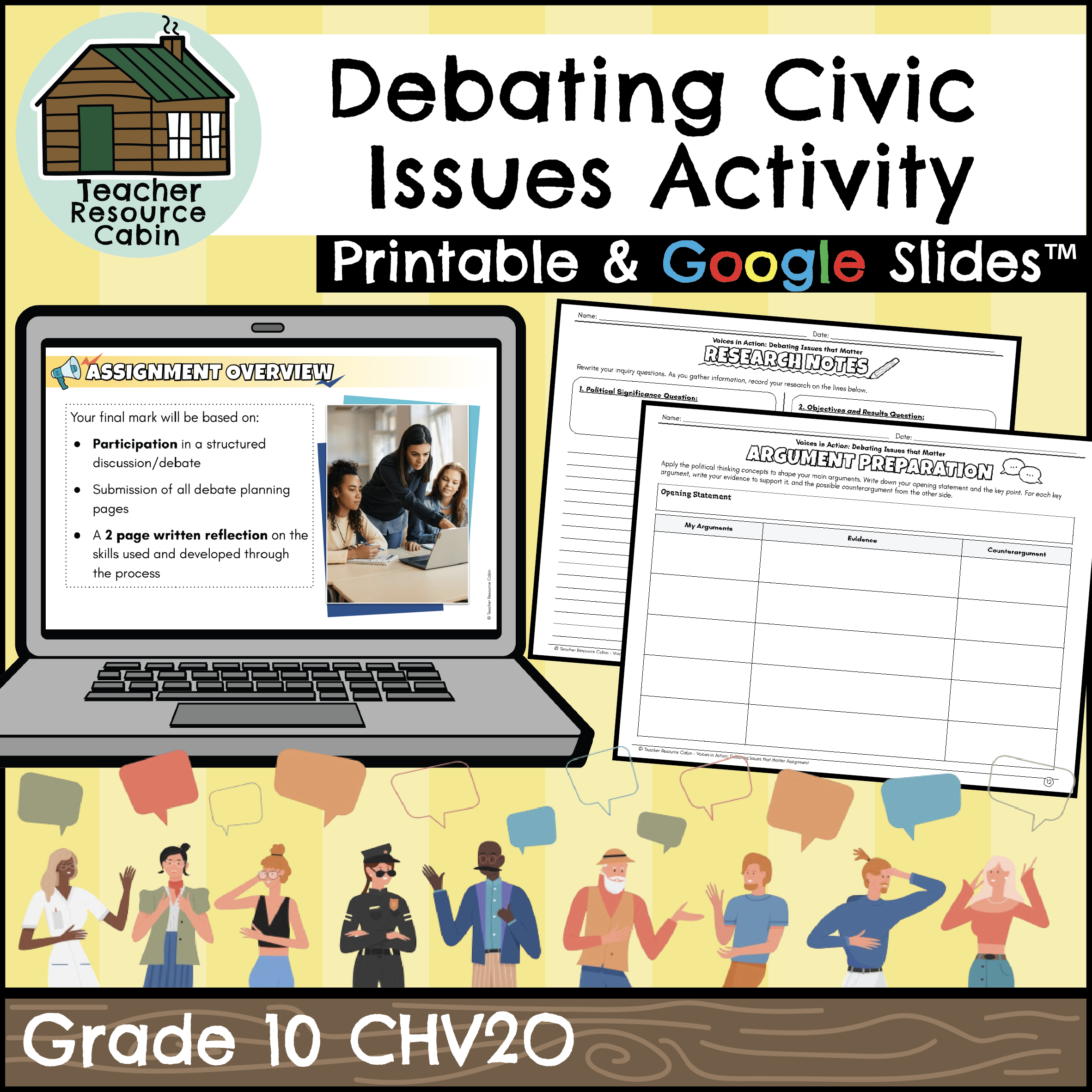 Civic Issues Debate Activity - Includes Google Slides™ (CHV2O ...