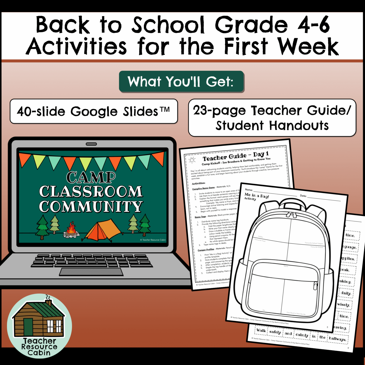 Back to School Grade 4-6 Lesson Plans for the First Week - Teacher ...