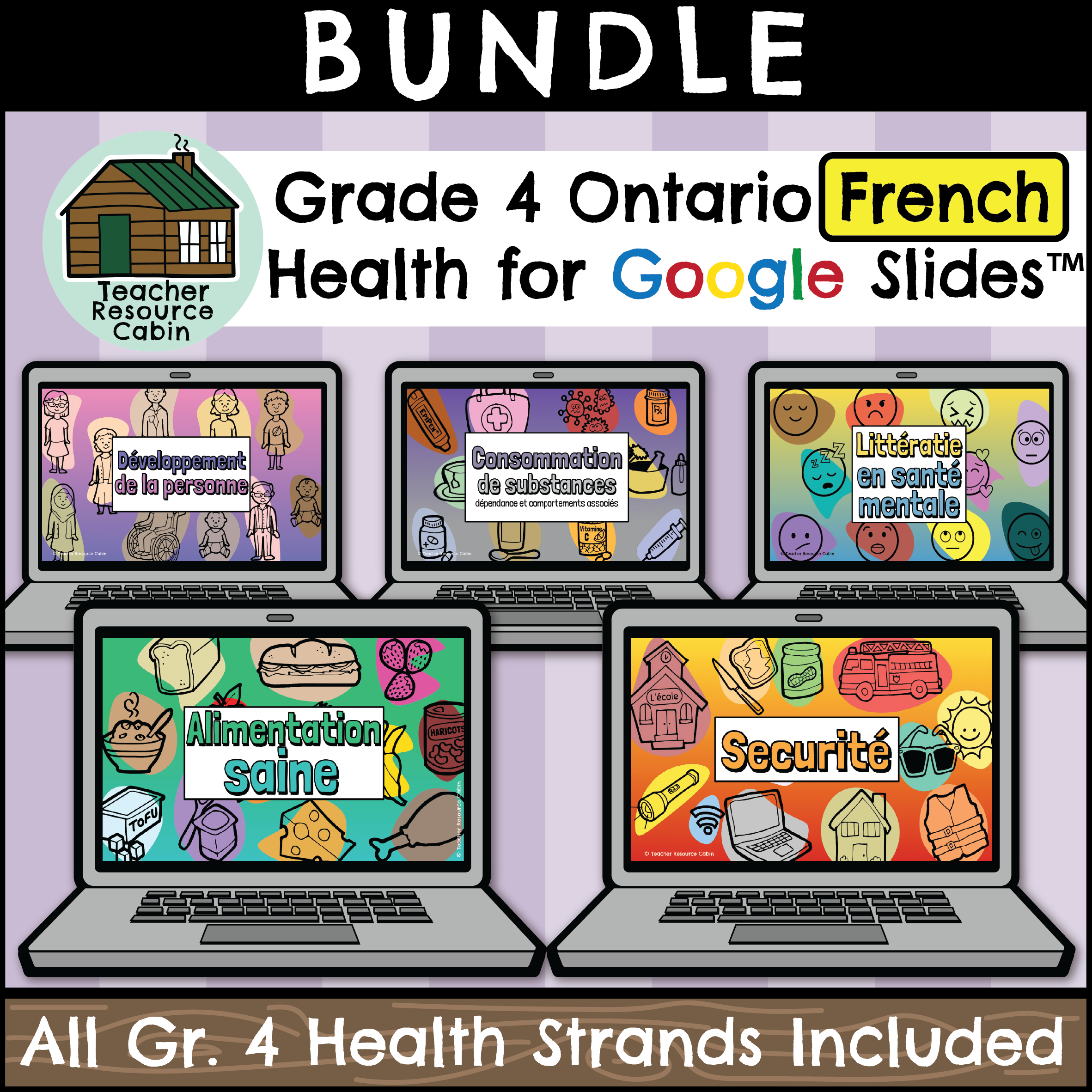 Grade 4 Ontario FRENCH HEALTH Lesson Slides for Google Slides ...