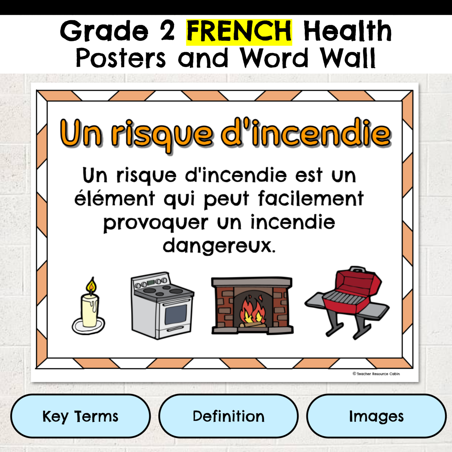 Grade 2 Ontario FRENCH Health Word Wall and Posters - Teacher Resource ...
